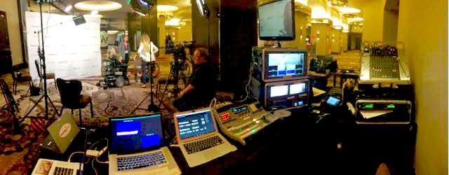 VOYA LIVE TV STUDIO - EXHIBIT WEBSTREAM BOOTH - RIPPLE GRAPHICS LLC